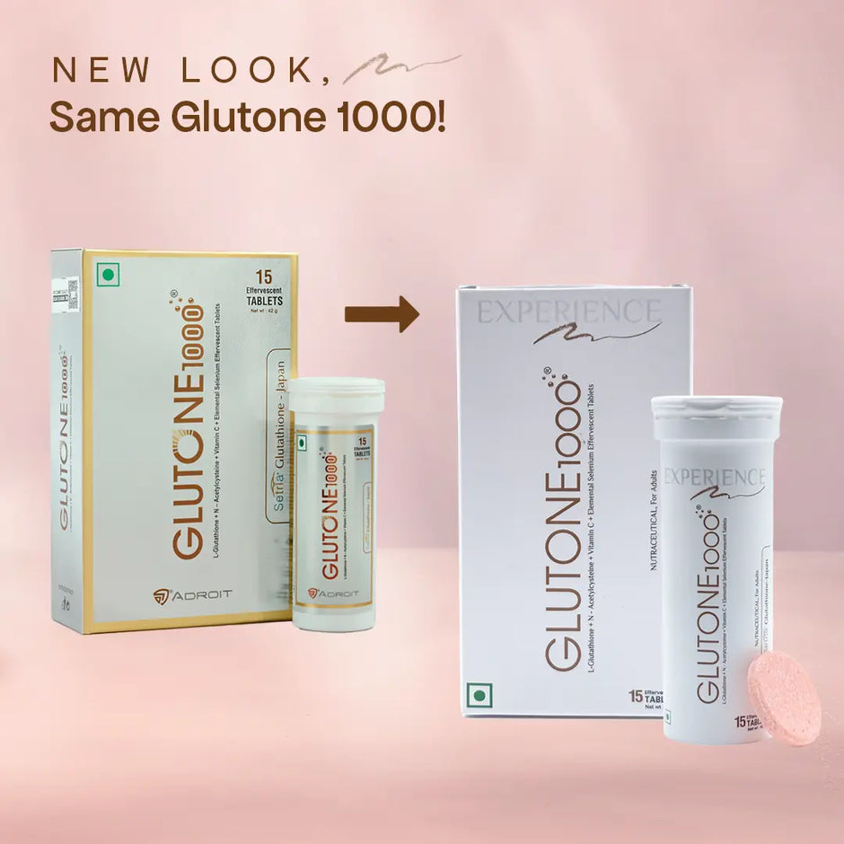 Glutone 1000 L-Glutathione Tablets - Setria Glutathione Tablets and ...
