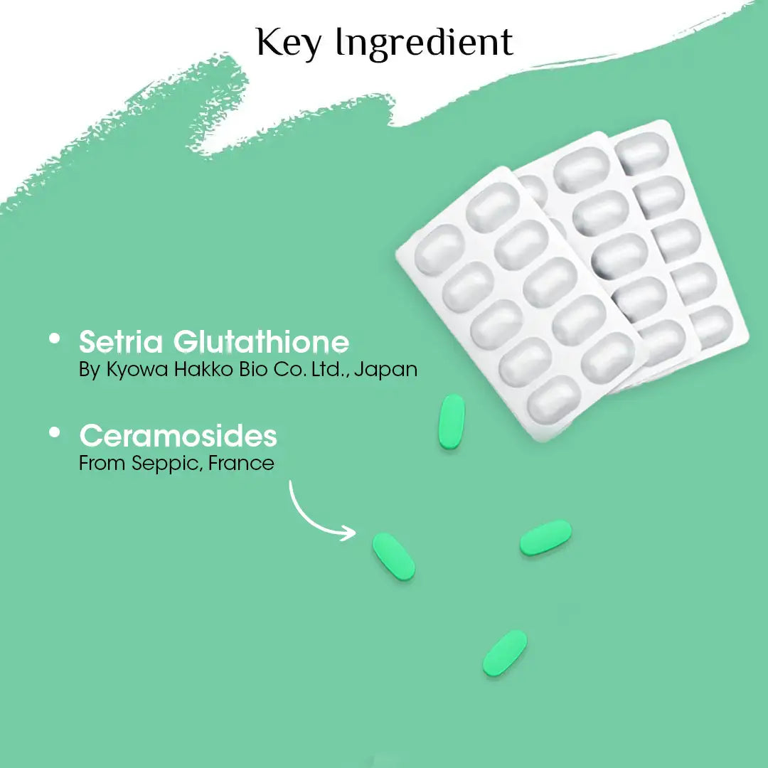 Glutone-Hydra | Setria Glutathione with Ceramosides Tablets For dry