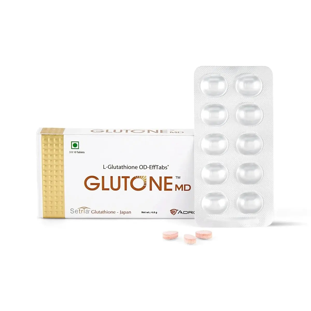 Glutone MD Tablet | Setria Glutathione OD-Eff Tablets | Brightens Skin