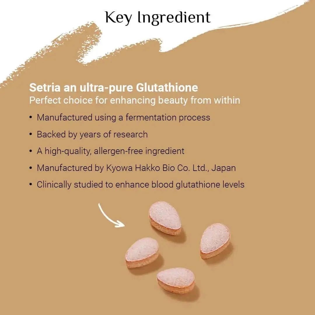 Glutone MD Tablet | Setria Glutathione OD-Eff Tablets | Brightens Skin